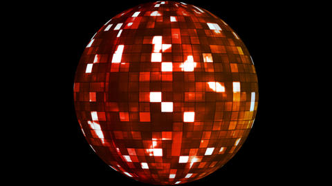 Firey Light Hi-Tech Squares Spinning Globe, Stock animation 9111309 ...