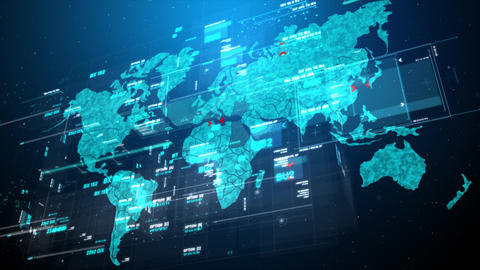 World map Futuristic user interface HUD GUI dig Animated GIF 13427860 ...