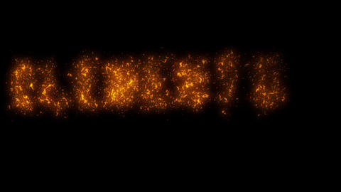 Text motion to disappear as fire dust After Effects template 19099744 ...