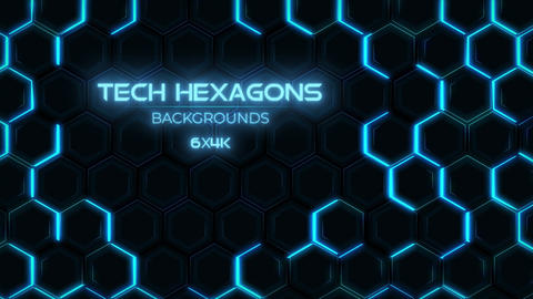 Tech Hexagons Backgrounds After Effects template 20451043 | MotionElements