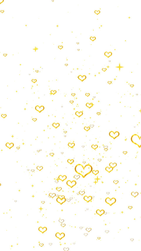 Gold Hearts Background Animated Heart Valentine's Concept Stock