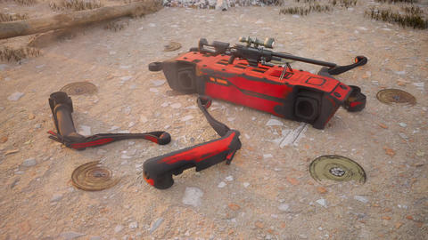 A burnt-out robotic AI military sniper dog, its Animated GIF 25521580 ...