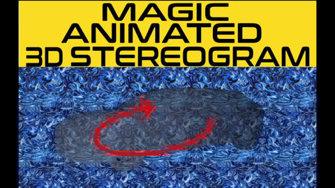 Animated Stereograms Stereogram Illusion Cartoon Squirrel Standing On