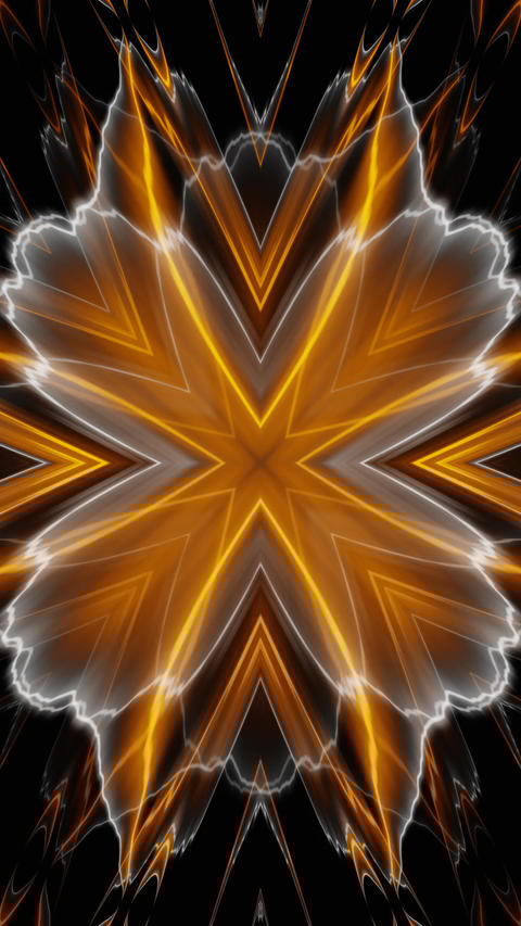 Orange Waves Background Looping