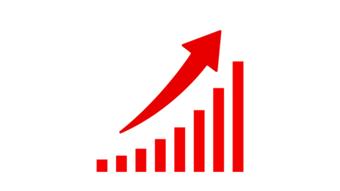 Rising Arrow And Graph 01/Red/Quick Time Animat Animated GIF 27411822 ...