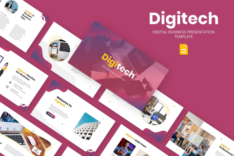 Digitech - Digital Business Google Sli Presentation template 27587835 ...