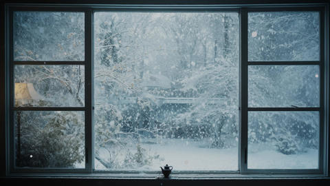 Snow Falling Window Gif