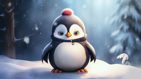 Cartoon Baby Pinguine A Cartoon Illustration Of A Cute Baby Penguin