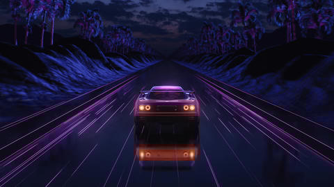 Retrowave Background Loop Stock Motion Graphics Motion Create A Retro
