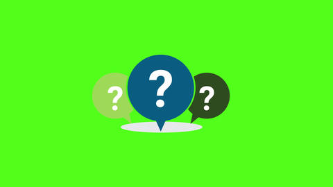 Question marks Animation green screen backgr Stock animation 29166460 ...