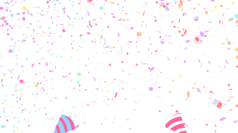 Confetti popping out of crackers on transparent Animated GIF 29349063 ...