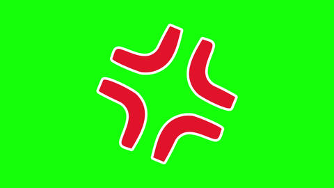 Animation of angry mark with white border (c Stock animation 29793425 ...