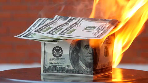 Burning Through Money Gif