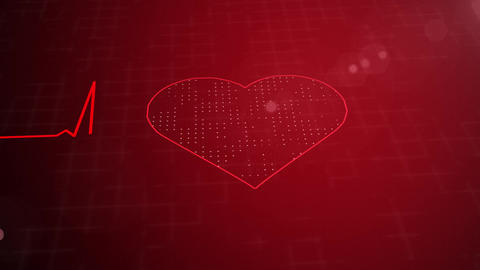 Love Heart Beating Animation
