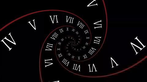 Infinity Time Spiral Business Time Concept Motion