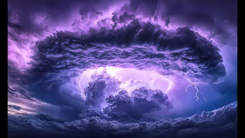 Cumulonimbus Clouds Animated Lightning