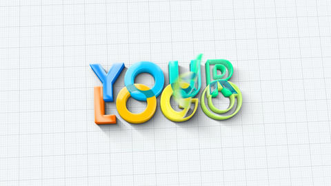 Glossy Logo Build Up Motion Graphics template 48096979 | MotionElements