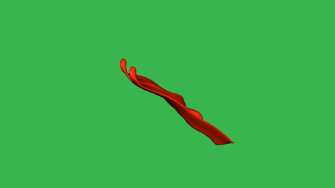 Flowing Super Hero Cape (Side View) Stock animation 6411396 ...